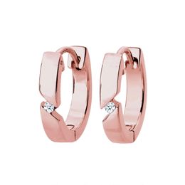 Elli Diamonds Ohrringe 'Diamant' Damen Gr&ouml;&szlig;e One Size rosegold / transparent