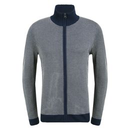 Blend Strickjacke 'Londer' Herren Gr&ouml;&szlig;e XL dunkelblau / wei&szlig;