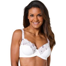 Damen B&uuml;gel-BH wei&szlig;-mauve, Gr&ouml;&szlig;e 85C