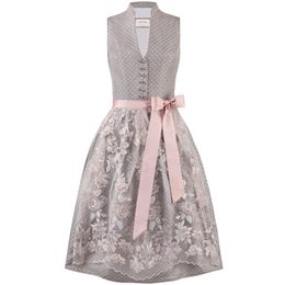 Stockerpoint Dirndl 'Madlenka' female size 34 Taupe / Dusky pink / Wine red