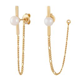 CAI ca&iuml; Ohrh&auml;nger Damen Gr&ouml;&szlig;e One Size gold / wei&szlig;
