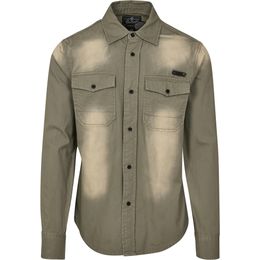 Brandit Button Up Shirt 'Hardee' male size L Beige / Olive