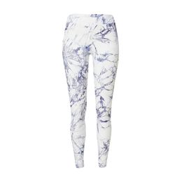 MAGIC BODYFASHION Leggings Damen Gr&ouml;&szlig;e XL violettblau / wei&szlig;