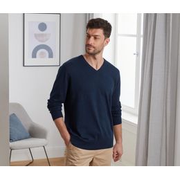 Tchibo - Leinen-Pullover - Herren - Gr. S - dunkelblau