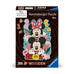 RAVENSBURGER VERLAG Wooden Puzzle 300 Teile - Disney Mickey & Minnie
