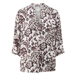 Peter Hahn Basler - Bluse mit Rundhals-Ausschnitt, mehrfarbig, Gr. 36 / S