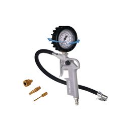 Aerotec Reifenf&uuml;ller GEEICHT mit 30 cm Schlauch inkl.3er Adapter Set (200548)