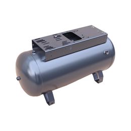 Aerotec Druckluftkessel 90 L liegend - 11 bar mit schmaler Konsole ohne Anbau aus Stahl f&uuml;r Kompressoren, 2009709)