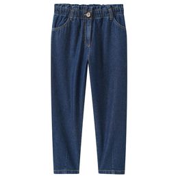 Topolino M&auml;dchen Paperbag-Jeans mit Used-Waschung