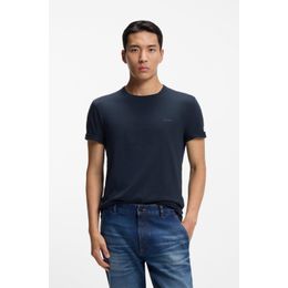 BOSS Orange Herren T-Shirt "Tegood Regular Fit"open blau464, Gr. M, Single Jersey, Obermaterial: 100% Baumwolle, Shirts, 100% Baumwolle Logo on Chest