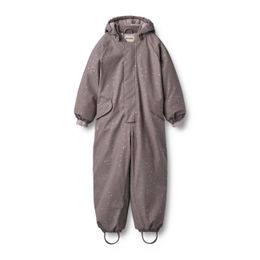 Wheat M&auml;dchen Jumpsuit "Wheat Wintersuit Ludo"lila stone stars, Gr. 104, 100% Polyester (Recycelt), Overalls