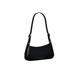 Calvin Klein Damen Schultertasche "CK SMALL SHOULDER BAG"schwarz, Lederimitat, Taschen, Damen Handtasche, Henkeltasche mit CK-Logo