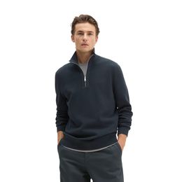 Marc O'Polo MARC O'POLO Herren Troyer "aus Bio-Baumwoll-Piqu&eacute;", blau, Gr. XXL, unifarben, Obermaterial: 100% Baumwolle, Pullover