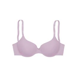 Lascana Schalen-BH ', T-Shirt-BH, B&uuml;gel-BH, Ela - perfect basic' violett Gr. 75E. Mit Schleife. Mit B&uuml;gel