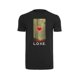 MisterTee Herren T-Shirt "MisterTee Herren Wood Love Tee"schwarz, Gr. S, bedruckt, 100% Baumwolle, Shirts