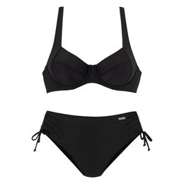 Lascana Set: B&uuml;gel-Bikini 'Annelie' schwarz Gr. 36 Cup F. Mit B&uuml;gel