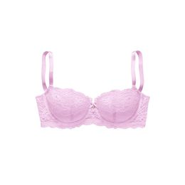 Lascana Balconette-BH ', Spitzen-BH, BH mit B&uuml;gel, Dirndl-BH, Nina' pink Gr. 90B. Mit B&uuml;gel