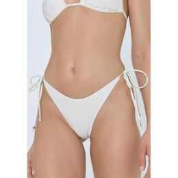 LSCN BY LASCANA Bikini-Hose 'Sunny' beige Gr. 40. Mit Zierperlen