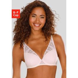 Lascana Schalen-BH 'Amira' pink Gr. 90D. Mit Schleife, Spitze. Mit B&uuml;gel