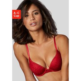 s.Oliver Push-up-BH chili Gr. 85C. Mit Integriertem Kissen und mit B&uuml;gel