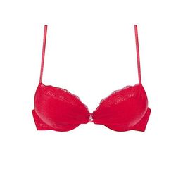 Lascana Push-up-BH rot Gr. 85B. Mit Herausnehmbaren Kissen und mit B&uuml;gel