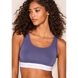 Copenhagen Studios Bustier blau Gr. XS (34) f&uuml;r Damen. Mit Logoschriftzug. Ohne B&uuml;gel. Bequem. Nachhaltig.