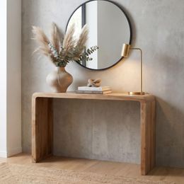 FineBuy Konsolentisch Massivholz Anrichte 120cm Flurtisch Holz Dielentisch Handmade