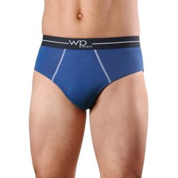 Herren Slip royalblau + rot + schwarz, Gr&ouml;&szlig;e 8