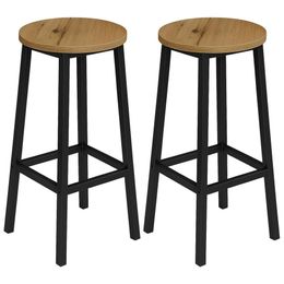 Begryf Barhocker, Hellbraun, Metall, Holzwerkstoff, 32x65x32 cm, Esszimmer, Barm&ouml;bel, Barhocker