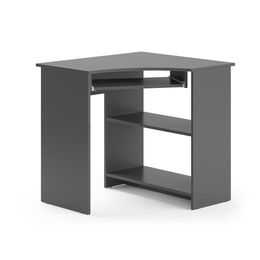 VICCO Eckschreibtisch, Anthrazit, Holzwerkstoff, 3 F&auml;cher, Formgebogen, 83x77x76 cm, Arbeitszimmer, Schreibtische, Eckschreibtische