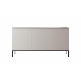 Selsey Sideboard, Beige, Metall, 150x71.5x35 cm, Wohnzimmer, Kommoden & Sideboards, Sideboards