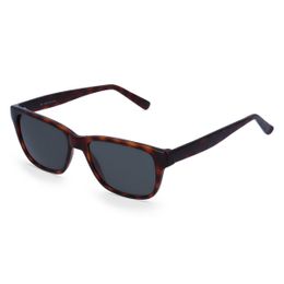 Fielmann INTER 2201 SUN FA | Herren-Sonnenbrille | Fassung: Vollrand, Quadratisch, Propionat, Havanna | Glasfarbe: Grau