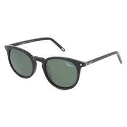 Morgan MO 7247 | Unisex-Sonnenbrille | Fassung: Vollrand, Rund, Acetat, Schwarz | Glasfarbe: Gr&uuml;n