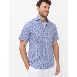 Brax Herren Hemd Style HARDY atlantic, Blau, Gr. S