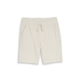 Tom Tailor Jungen Basic Sweat-Shorts, wei&szlig;, Uni, Gr. 134