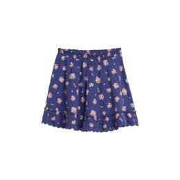 Tom Tailor M&auml;dchen Mini-Rock mit Blumenmuster, blau, Gebl&uuml;mt, Gr. 92/98