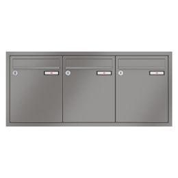 Renz Eckrahmen Unterputz Briefkastenanlage 3-fach RAL9007