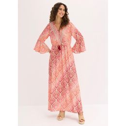 bonprix Maxikleid aus flie&szlig;ender Viskose, rot, Gr.36, sommerliches Maxikleid aus flie&szlig;ender Viskose, aus Viskose