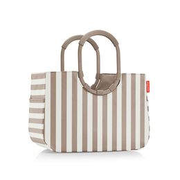 Reisenthel Einkaufstasche Loopshopper L summerstripes coffee, Creme, Textil, 25 L, 46x34.5x25 cm, gro&szlig;es Hauptfach, Freizeit, Koffer & Taschen, Einkaufstaschen