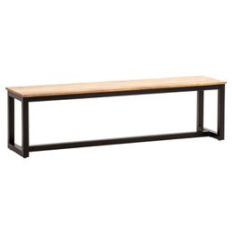 Wohnling WL7.066 Esszimmerbank Akazie Massivholz Metall Loft-Style 160x40x45 cm