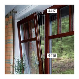 Trixie Kippfenster-Schutzgitter, schr&auml;g in wei&szlig; f&uuml;r eine Fensterseite