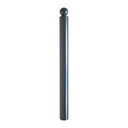 Schake Stilpoller Typ 484FUHB, umlegbar + Dreikantverschlu&szlig;, zum Einbetonieren, &Oslash; 82mm + Kugelkopf, beschichtet, mattschwarz)