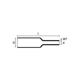 HellermannTyton Warmschrumpfschlauch Tredux-12/4-BK (319-01200)