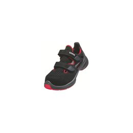 Uvex Sandalen 1 G2 S1 schwarz rot Weite 14 Gr. 42 (6848042)