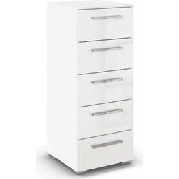Schubkastenkommode Rauch, B:40cm H:100cm T:42cm, wei&szlig;, Holzwerkstoff, Sideboards, "Highboard Sideboard Kommode MONTCLAR Frontauswahl