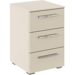 Nachtkommode Rauch, B:40cm H:61cm T:42cmbeige (champagner), griffe chrom, Holzwerkstoff, Sideboards, "Nachttisch Nachtkonsole MONTCLAR Frontauswahl