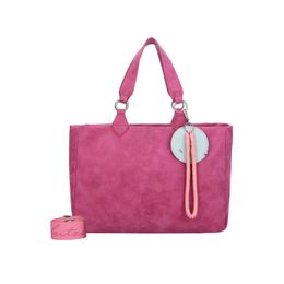 Damen Shopper "Izzy Vintage", Fritzi aus Preussentrue berry, 100% Polyurethan, unifarben, Taschen, mit Webbing-Schulterriemen