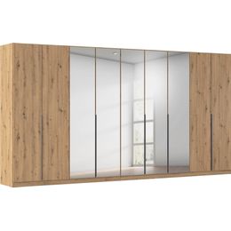 Dreht&uuml;renschrank OTTO HOME, B:405cm H:210cm T:54cm, braun, Schr&auml;nke, "Kleiderschrank Schrank Garderobe AGORDO mit Dekor- oder Hochglanzfront",