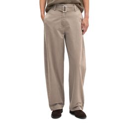Marc O'Polo MARC O'POLO Damen Chinohose "aus weichem Twill"stone taupe, Gr. 34, unifarben, Twill, Obermaterial: 56% Baumwolle, 41% Lyocell, 3% Elasthan, Hosen