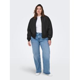 Only sheego Gro&szlig;e Gr&ouml;&szlig;en Bomberjacke, black, Gr&ouml;&szlig;e L - Damen